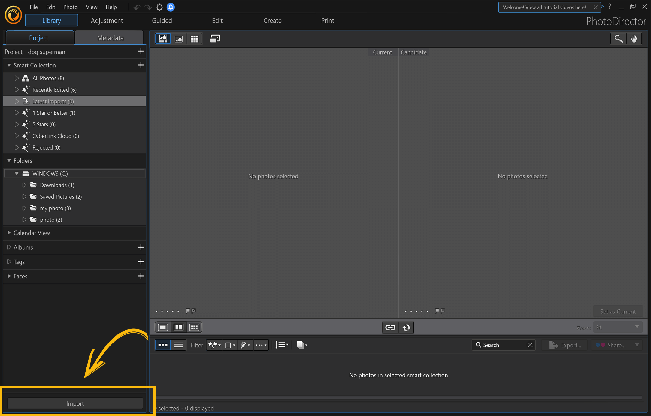 How to Import and Organize photos