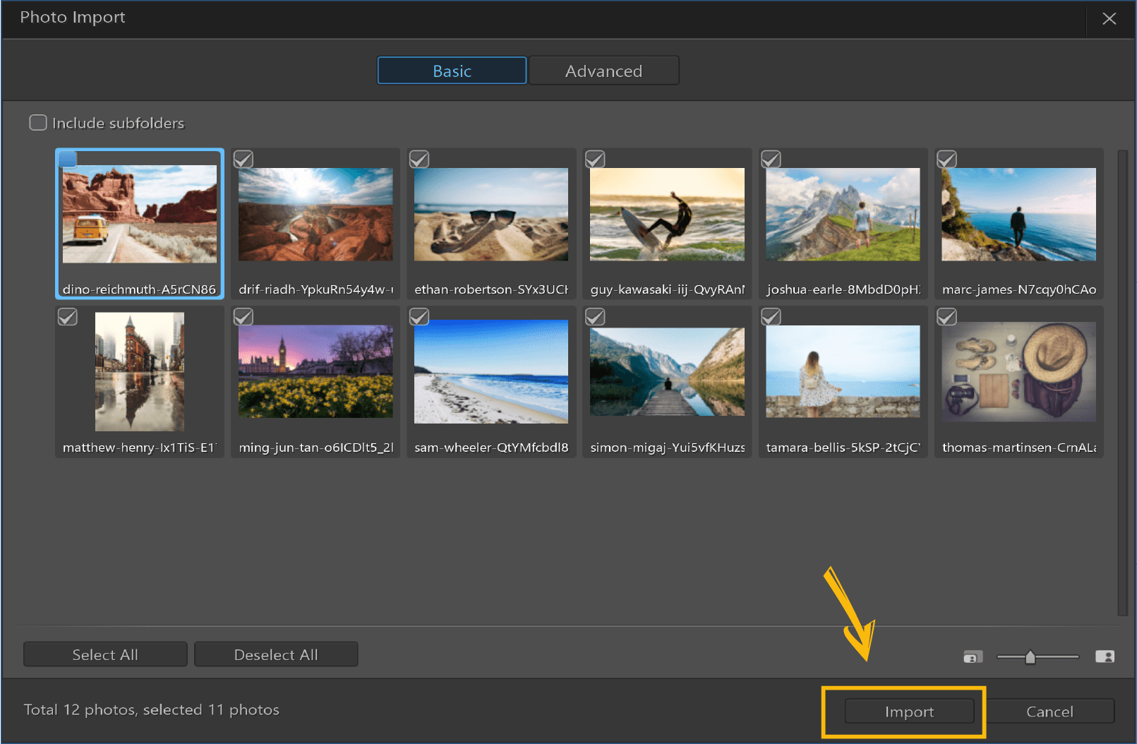 How to Import and Organize photos