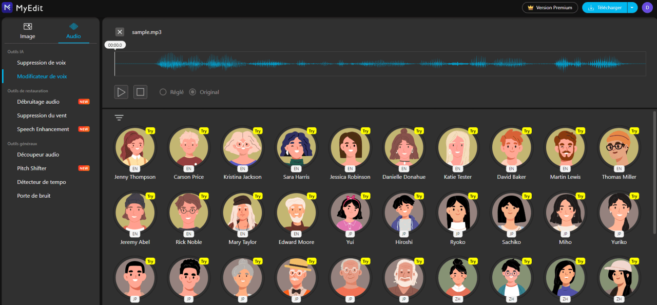 Comment améliorer la qualité d'un fichier audio en ligne via IA?