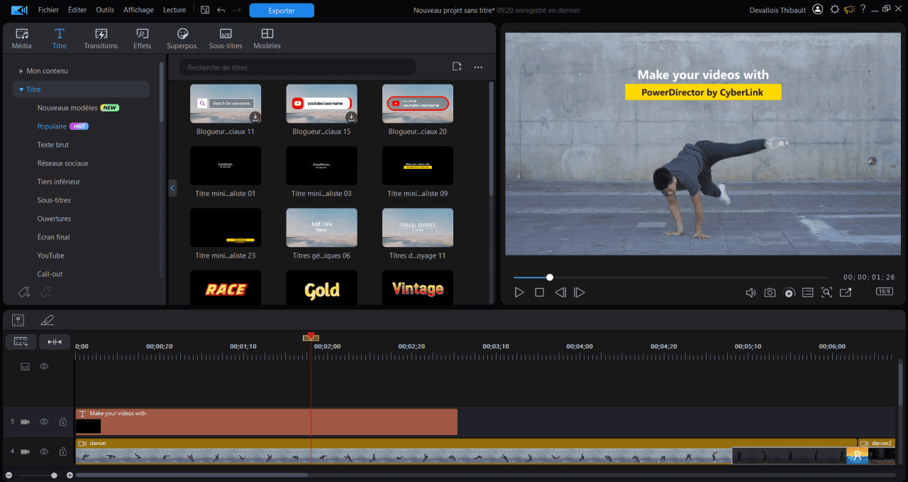 Télécharger PowerDirector Essential - Meilleur logiciel de montage ...