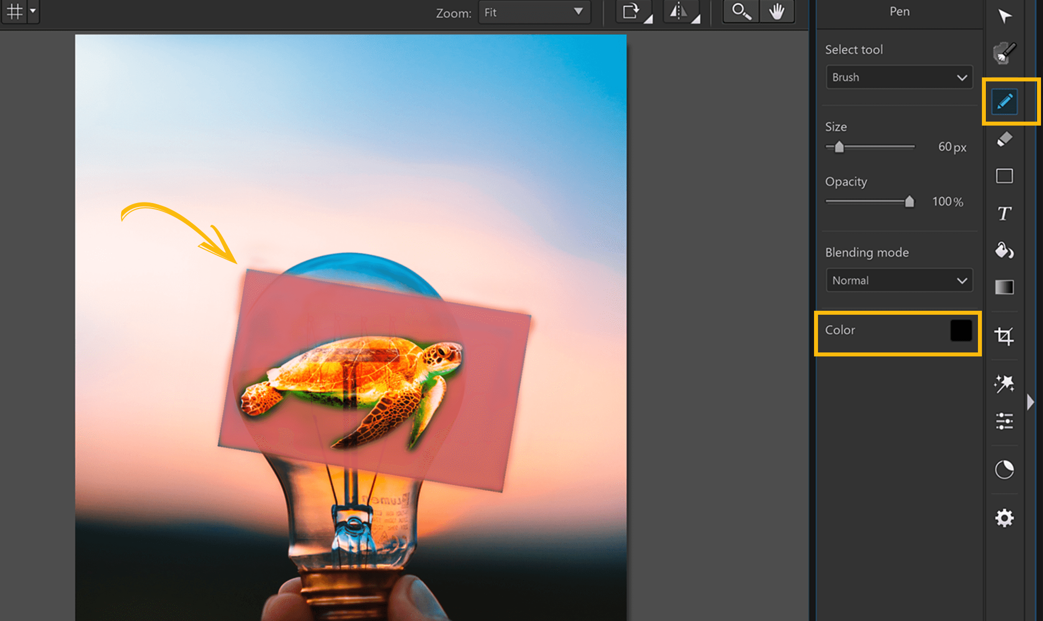 Creating a Composite with Blending Modes