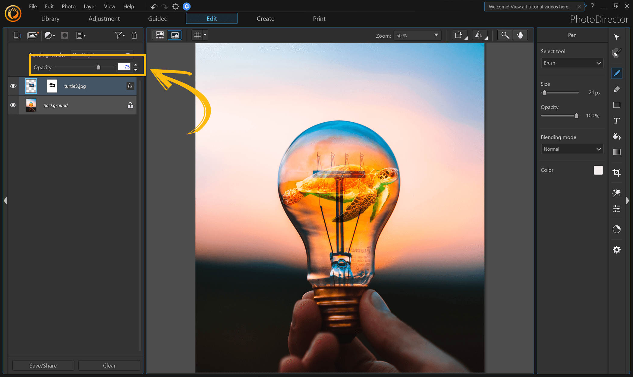 Creating a Composite with Blending Modes