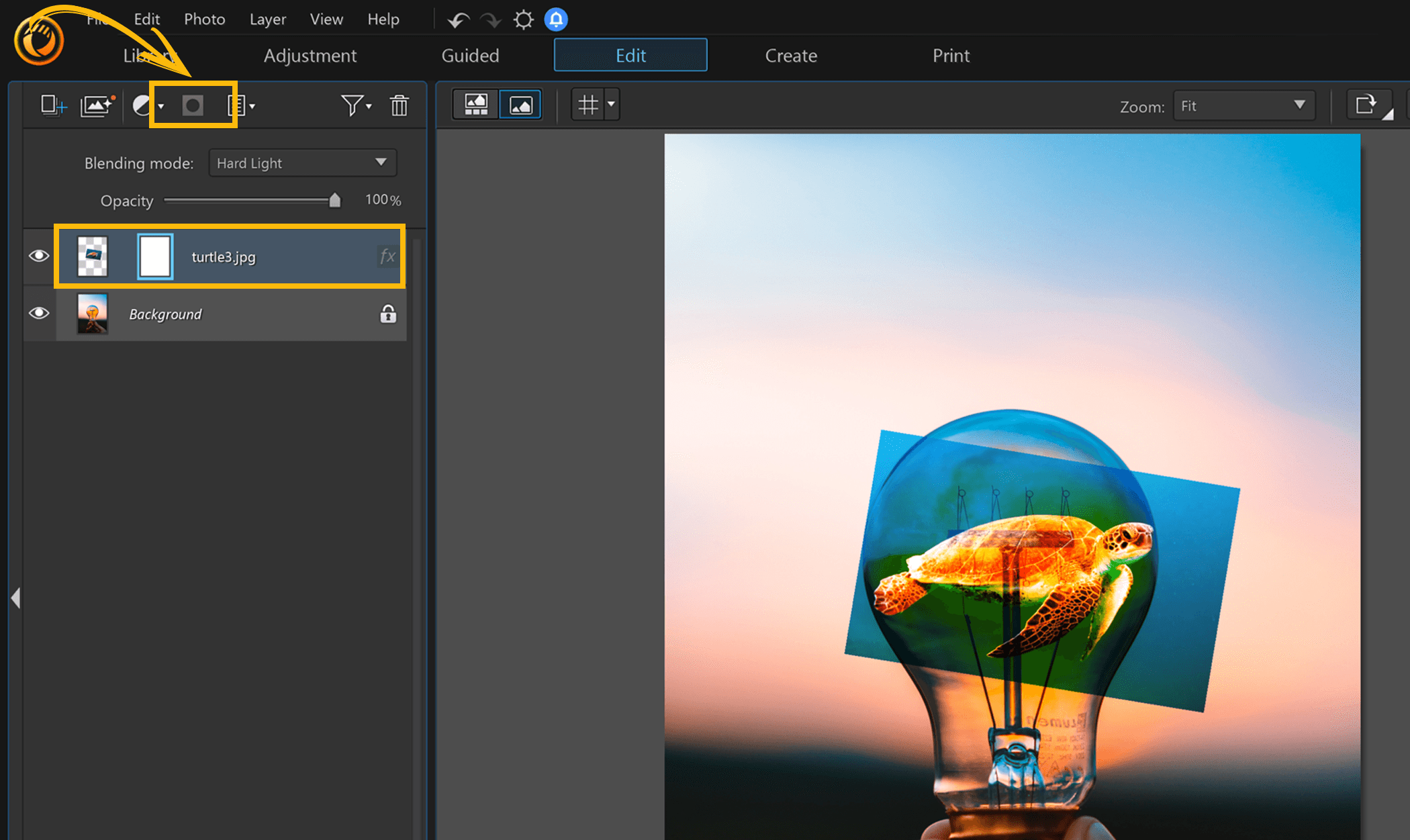 Creating a Composite with Blending Modes