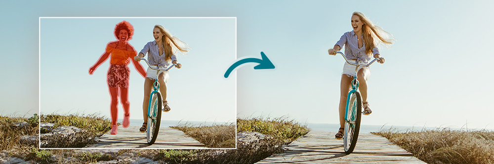 Remove Unwanted People from Photos Online for Free with AI