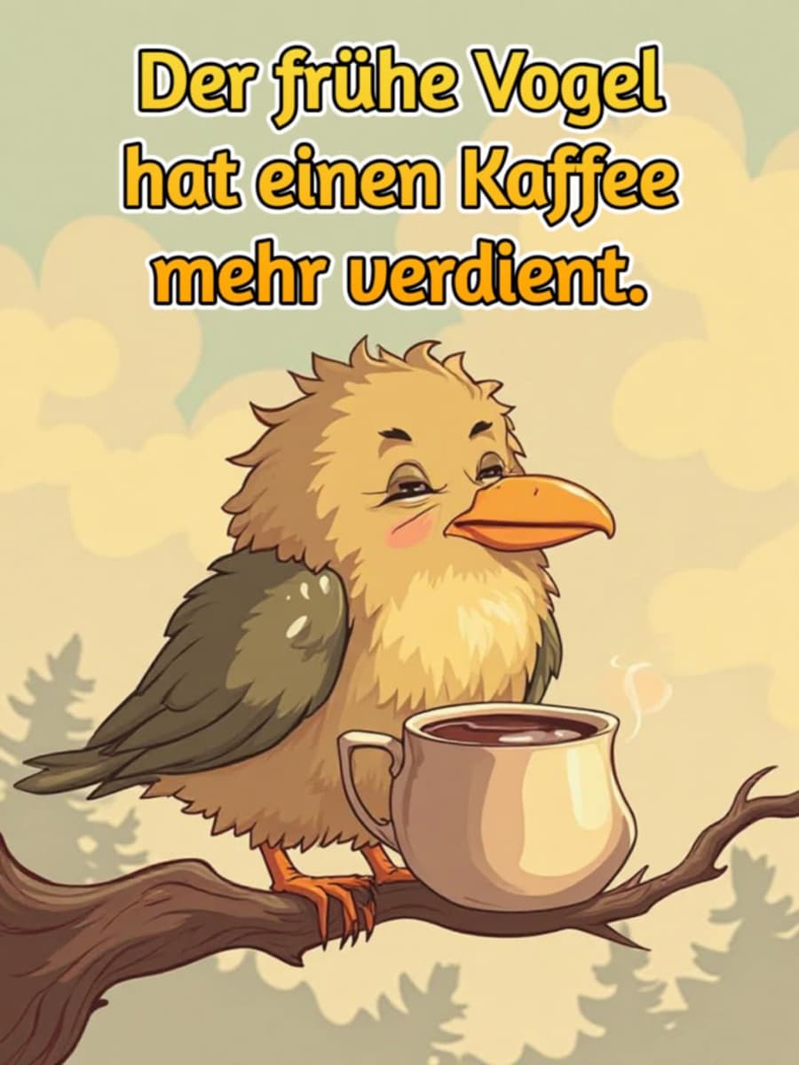 Stilvolle Guten Morgen Sprüche Lustig Kostenlos Bild