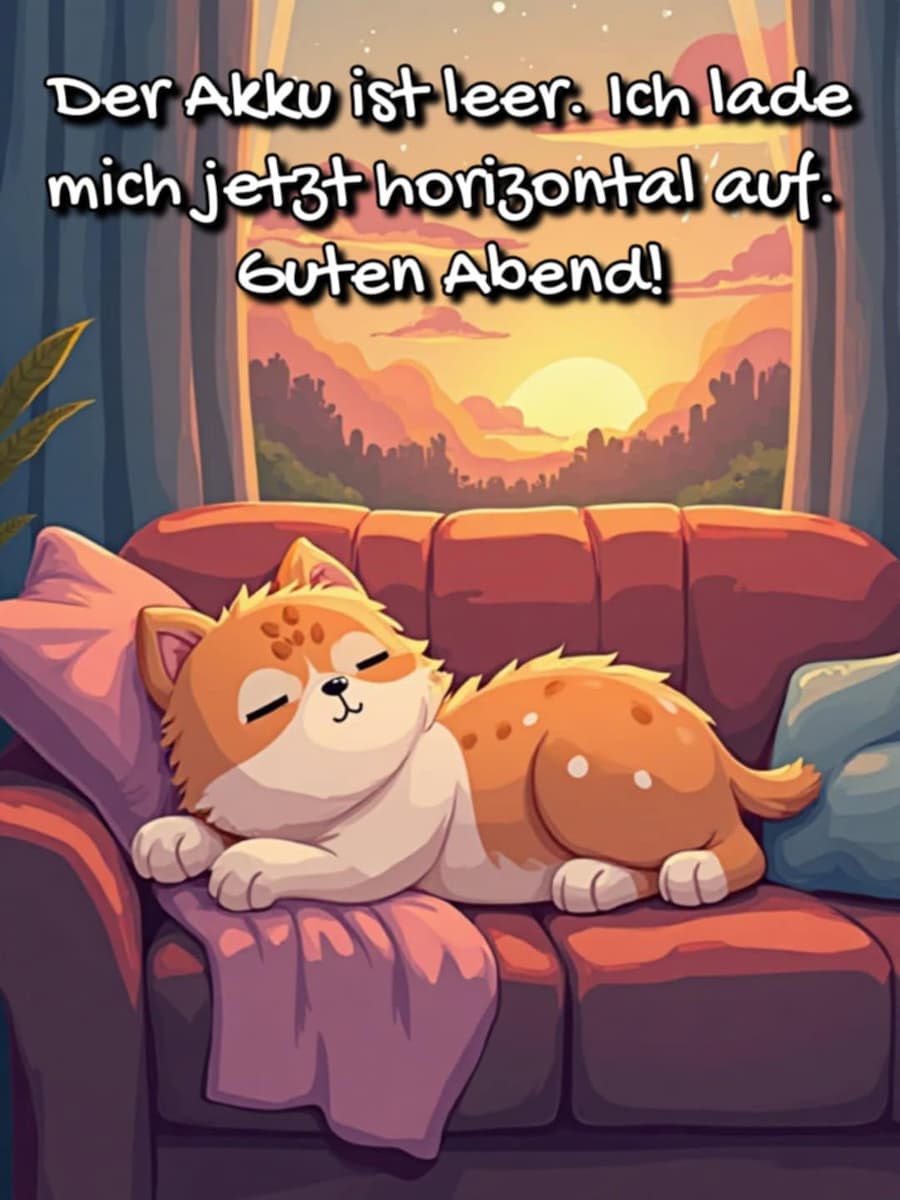 Entspannten Abend Lustig